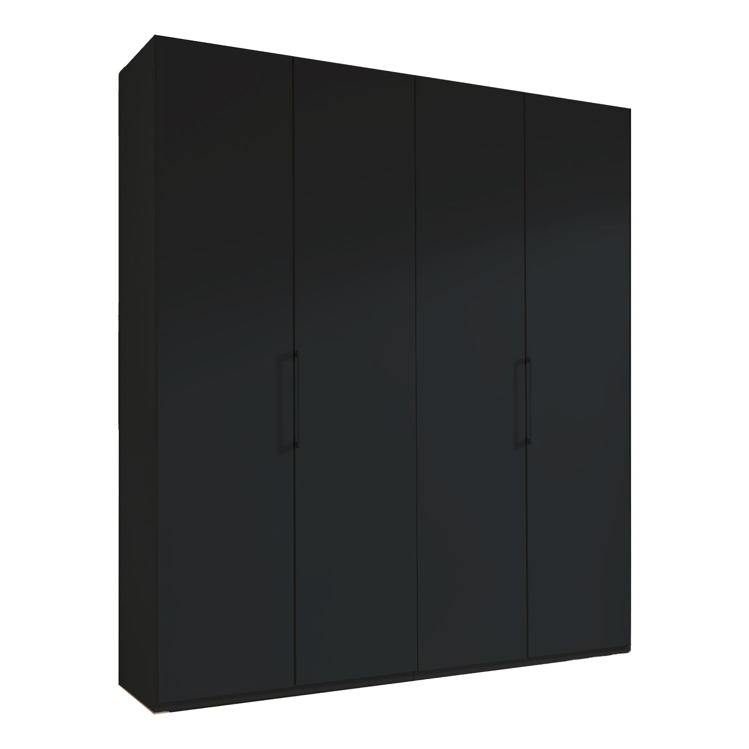 Halver Graphite 4 Door Hinged Wardrobe – 200cm Wide – Home Of Wardrobes